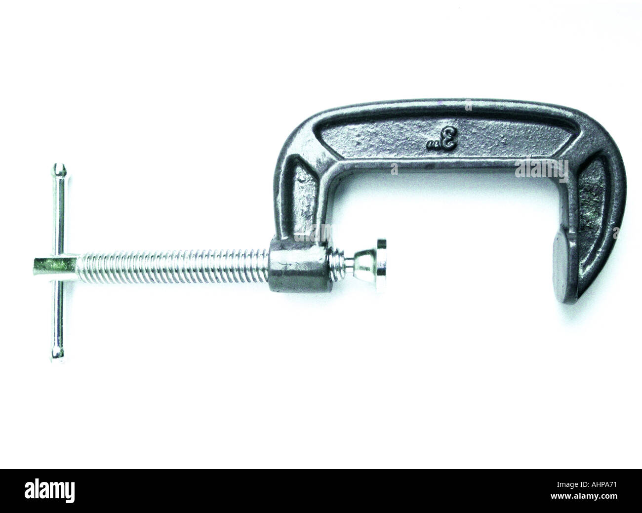 simple clamp on white background with shadow Stock Photo - Alamy