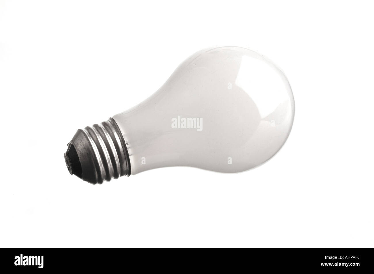 Light bulb on white background Stock Photo - Alamy