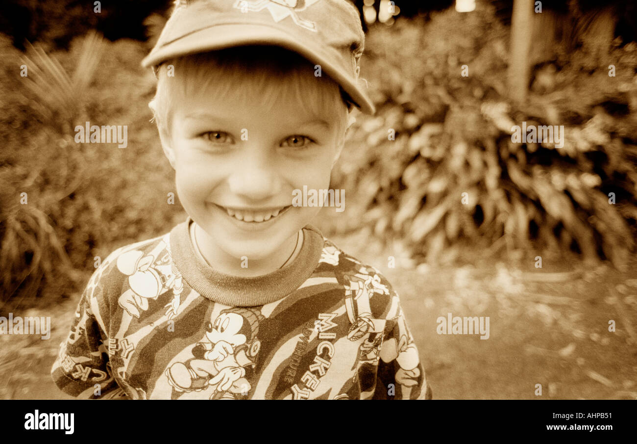 Boy smiling at camera Stock Photo - Alamy