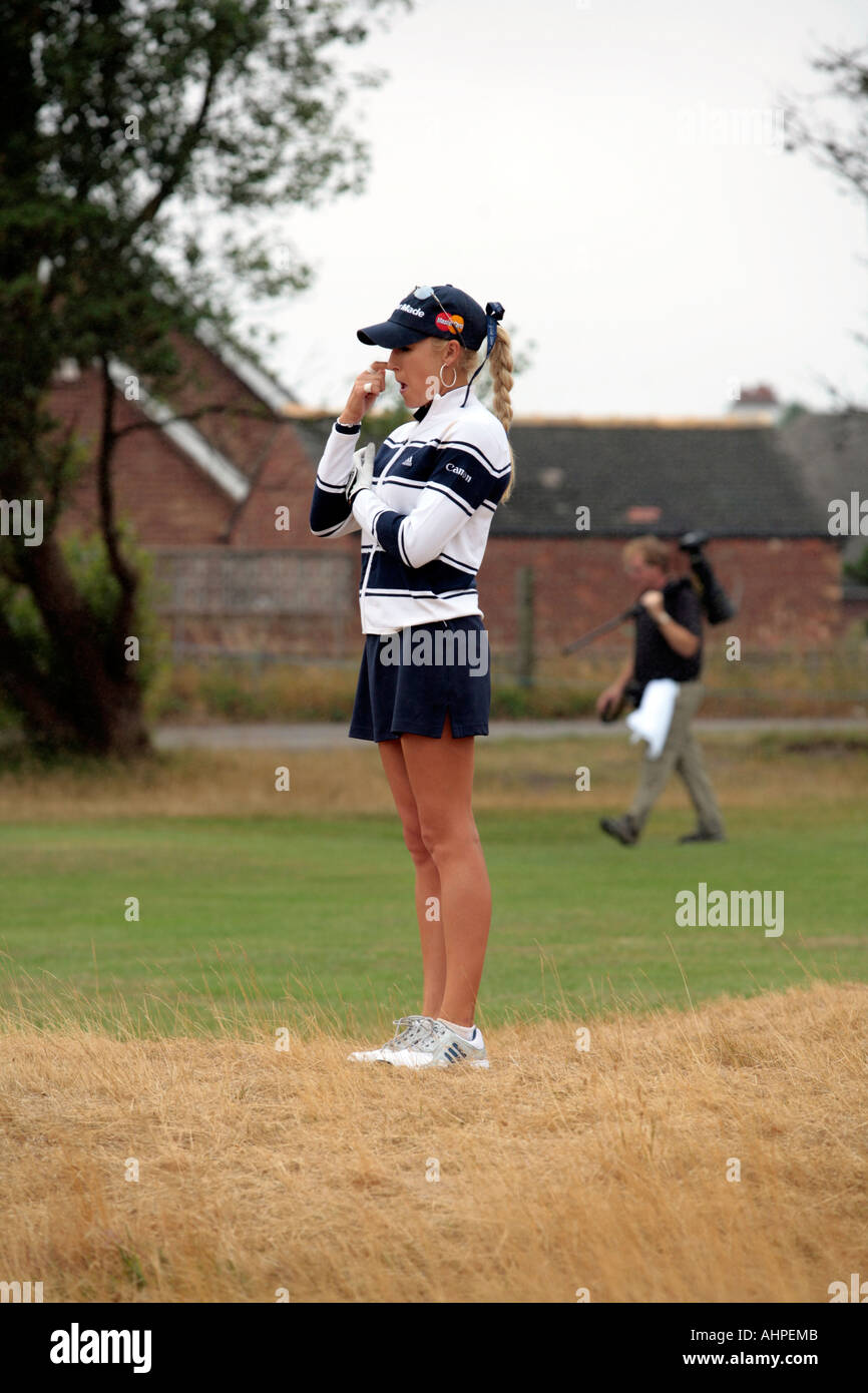 Natalie Gulbis Stretching