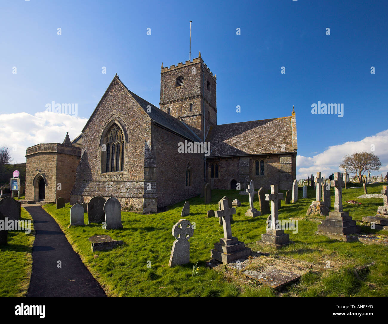 The Parish Church of St Andrew, Clevedon, Somerset, England Stock Photo ...