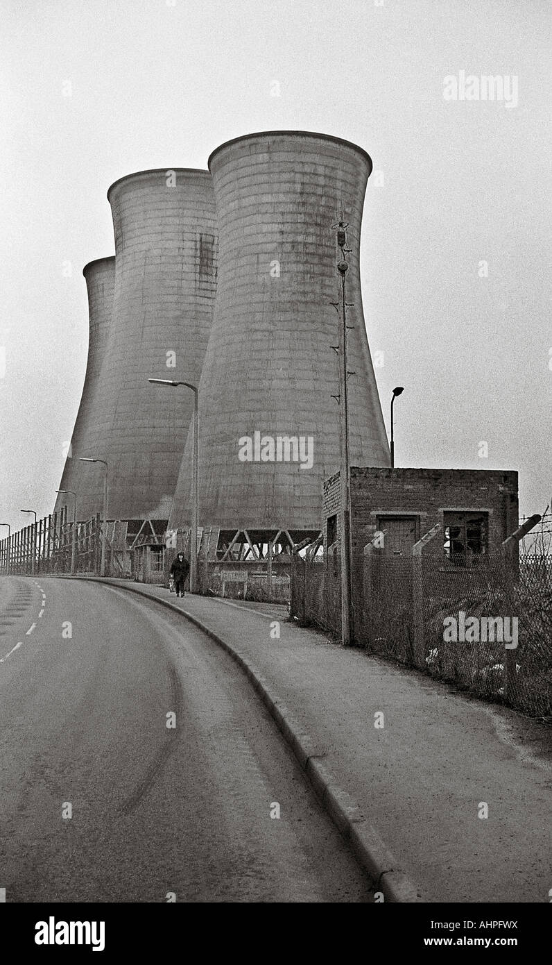Hyperbolic cooling towers as used at power stations decommissioned ...