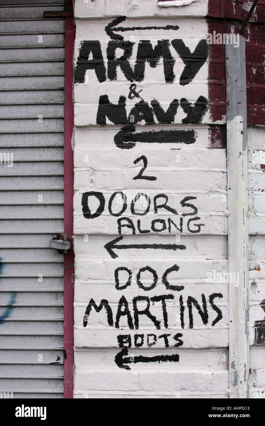 hand painted sign in an area awaiting regeneration Dagenham London UK ...