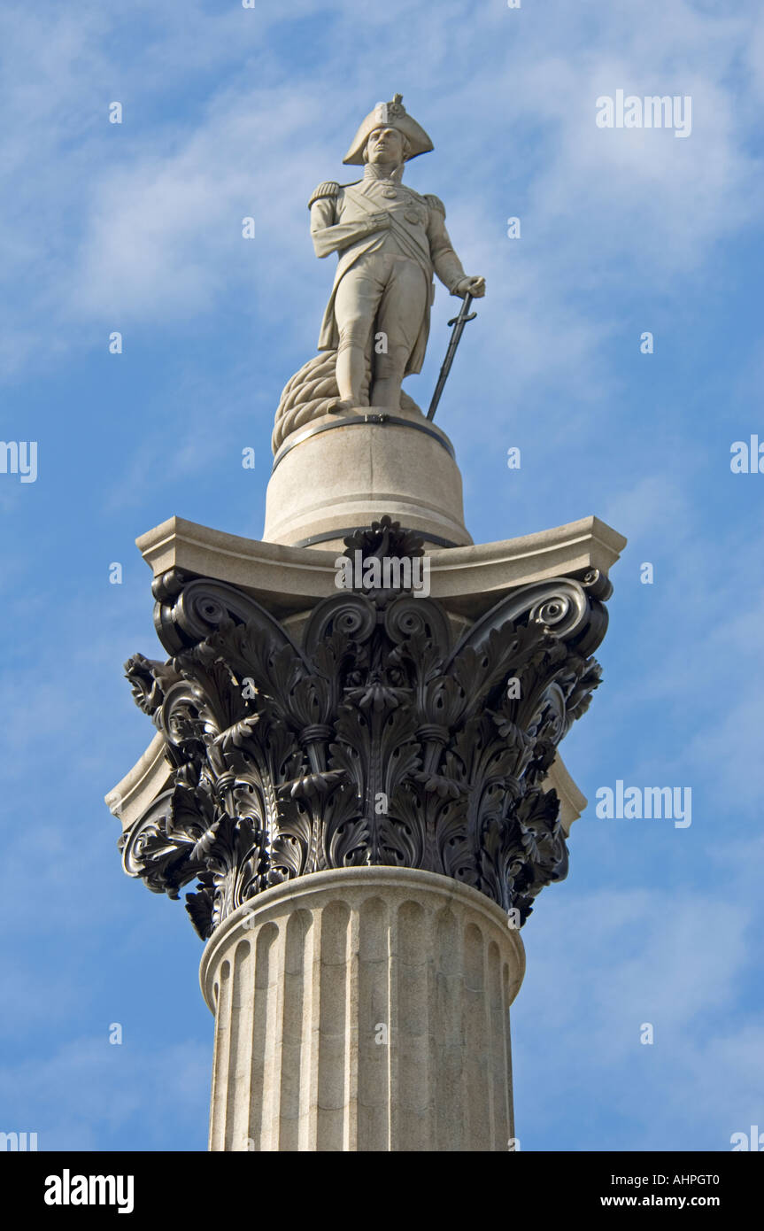 English british uk heritage history historic nelson statue hi-res stock ...