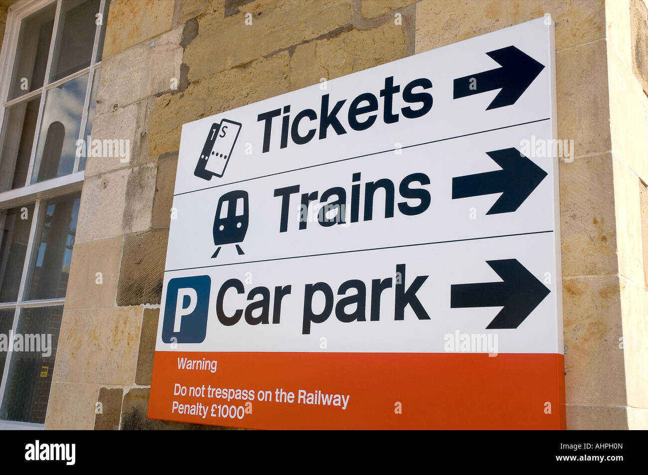 Railway Station Parking Sign High Resolution Stock Photography and ...