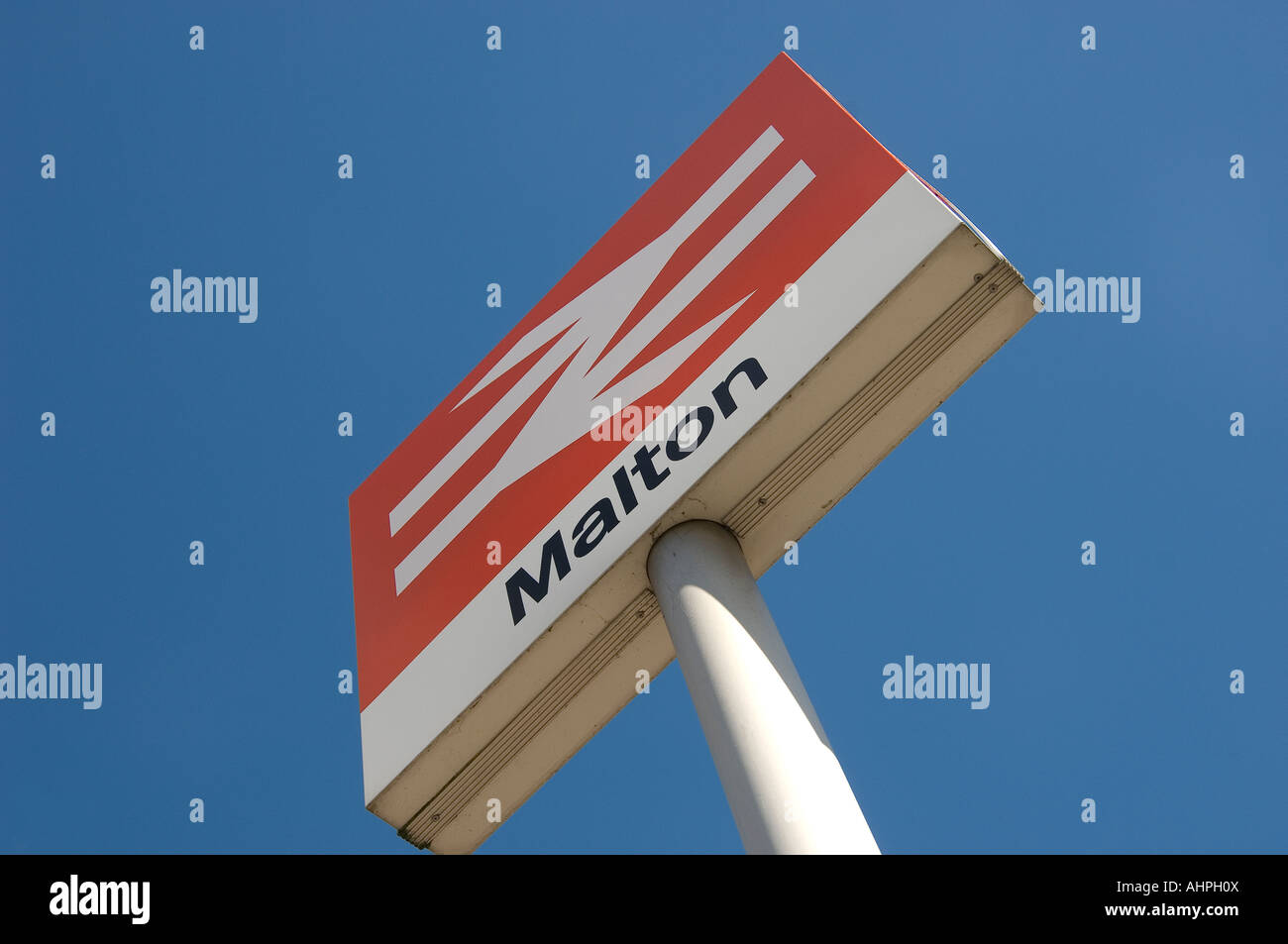 Sign at Malton Railway Train Station North Yorkshire England UK United ...