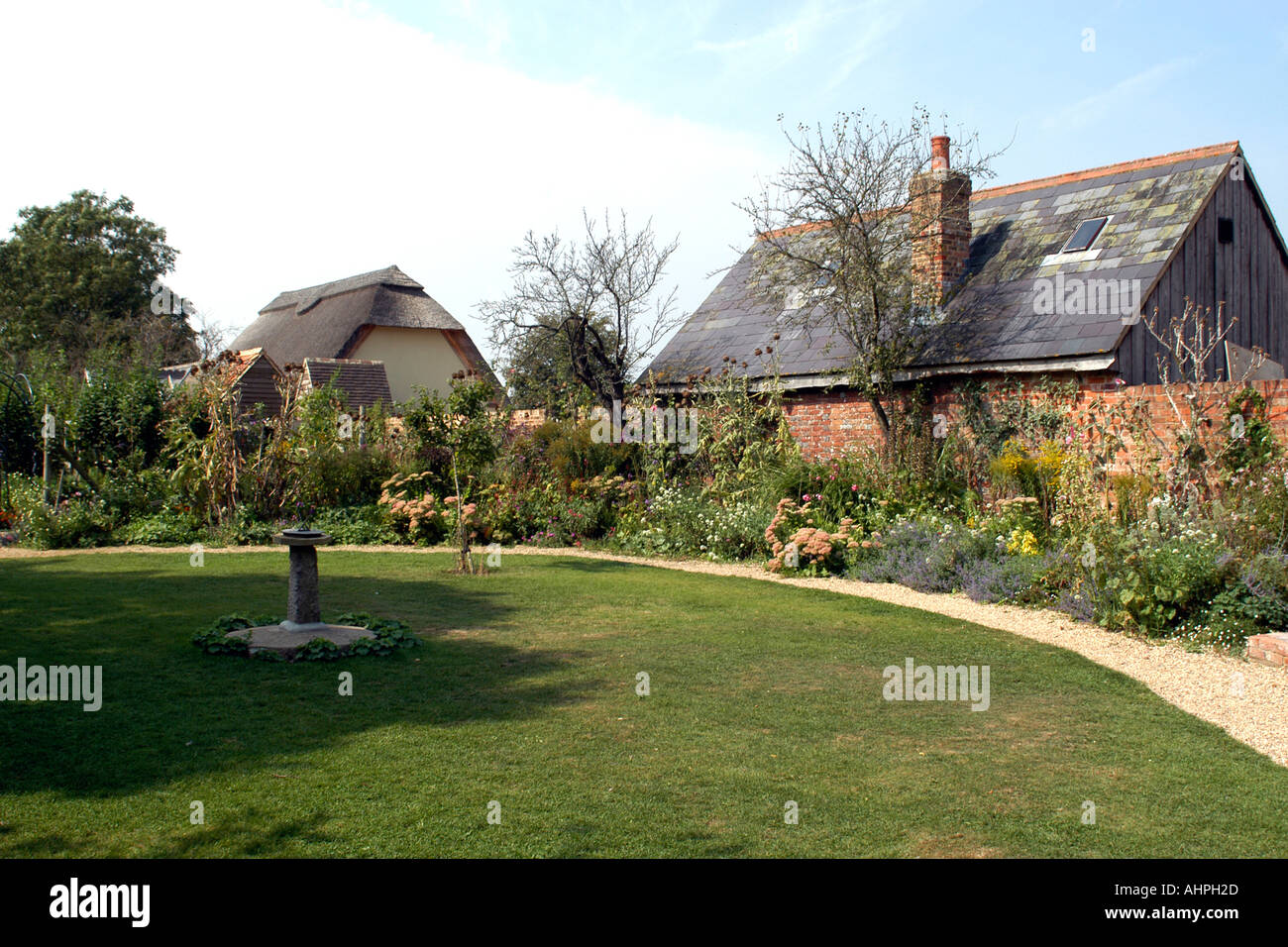 Traditional English country rural farm and vegetable garden Stock Photo ...
