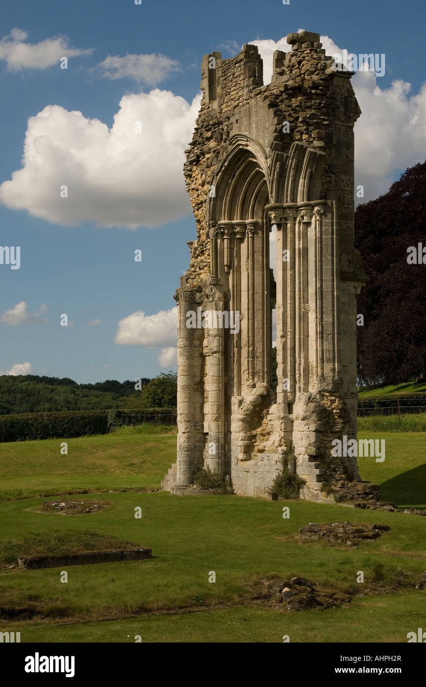 Ruins of Kirkham Priory in summer North Yorkshire England UK United ...
