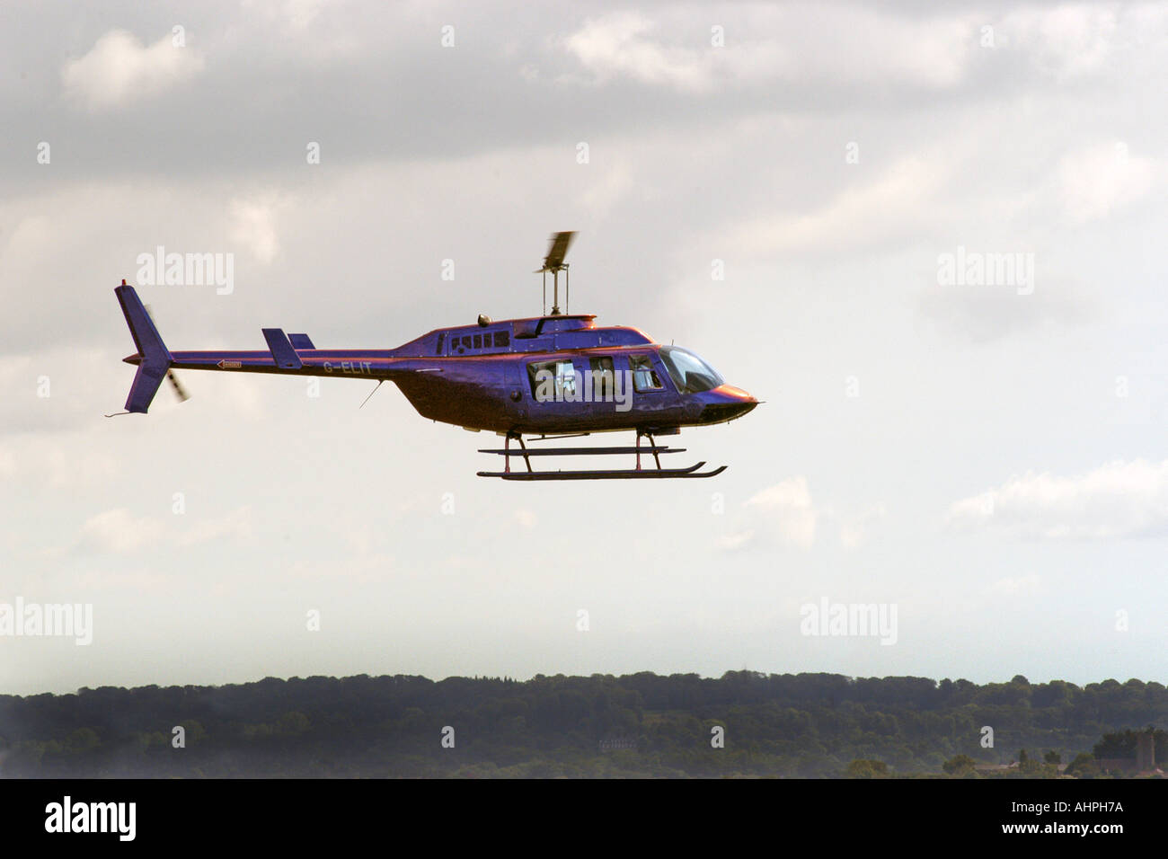 A Bell 206 Jet Ranger Helicopter Stock Photo - Alamy