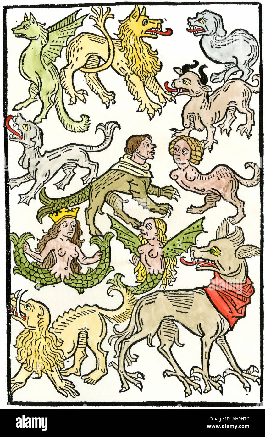 Medieval woodcut hi-res stock photography and images - Alamy