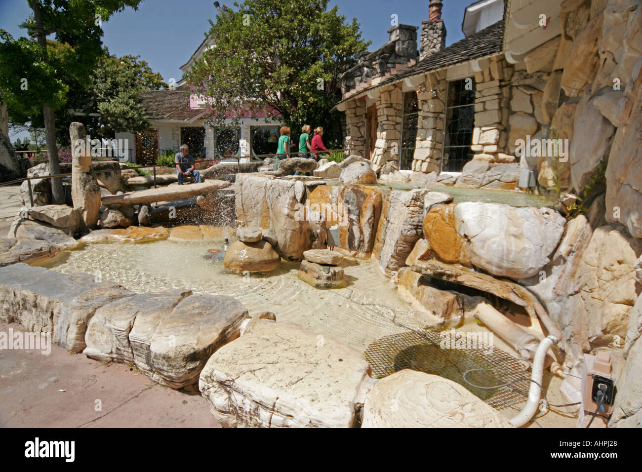 San Luis Obispo California USA Madonna Inn exterior white painted ...