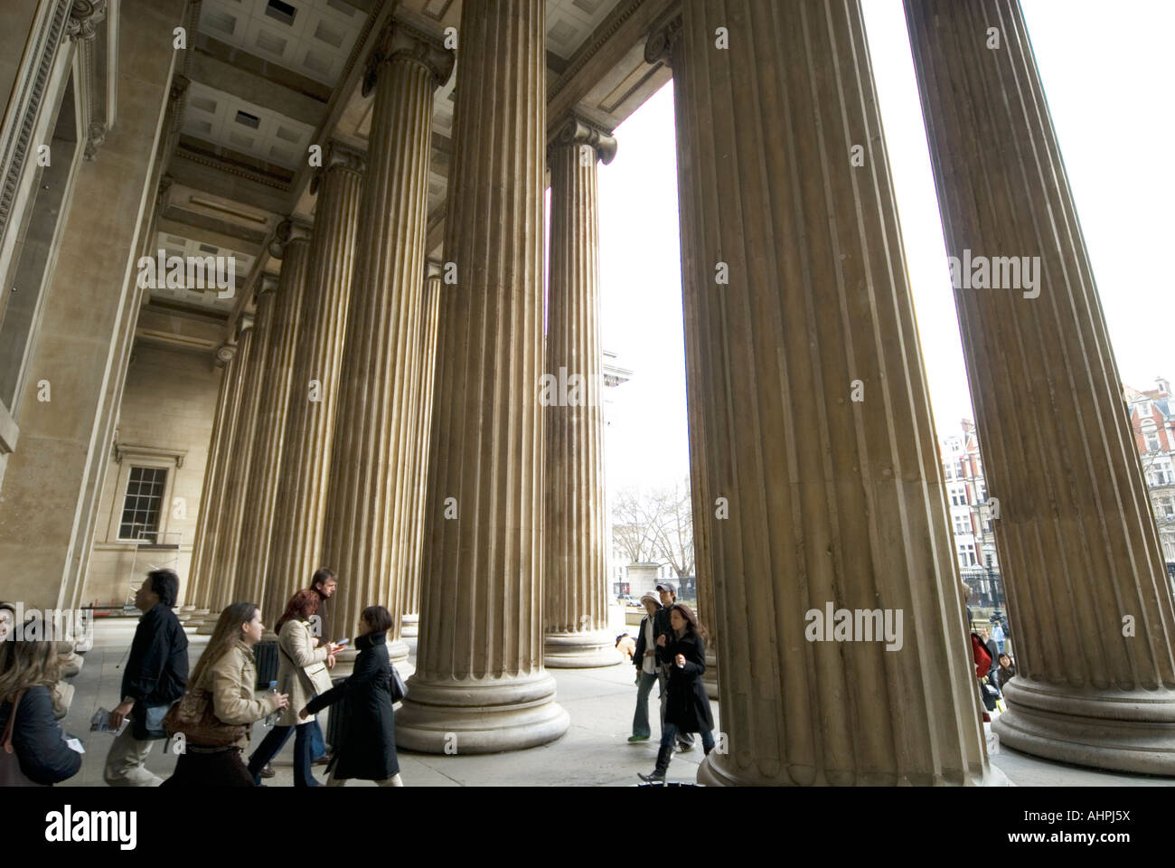 Columns of British Museum London England Stock Photo - Alamy
