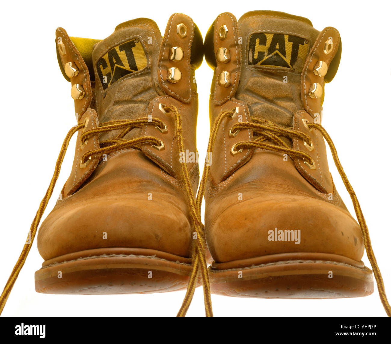 Pair old work boots hi-res stock photography and images - Alamy