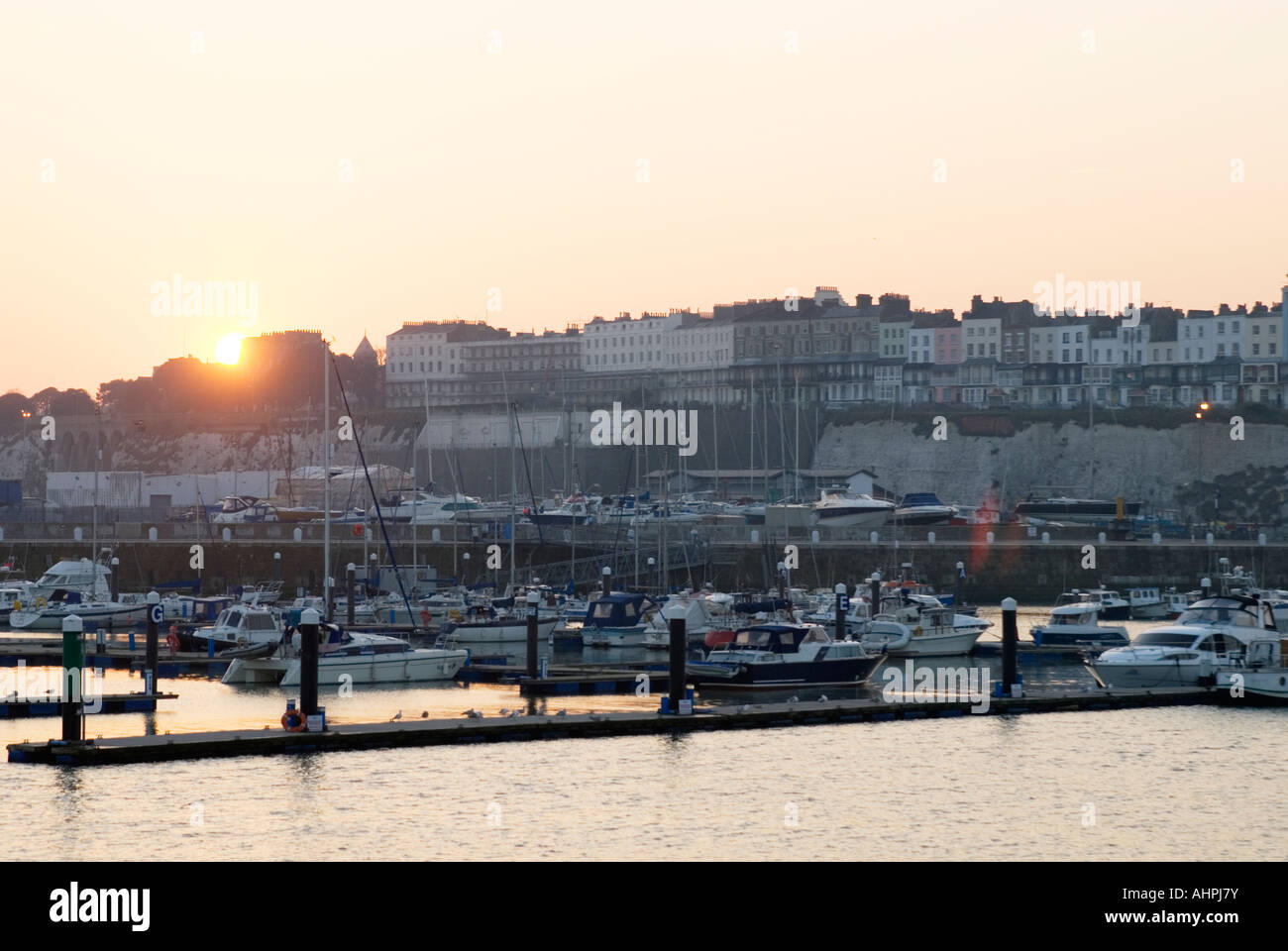 Ramsgate Harbour at Sunset Stock Photo - Alamy
