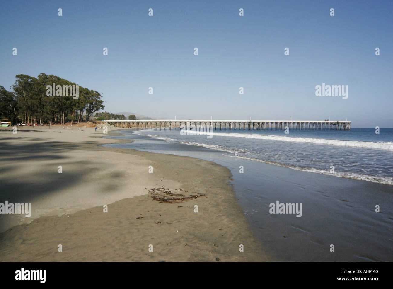 Hearst Castle San Simeon California USA Beach and pier used by the ...