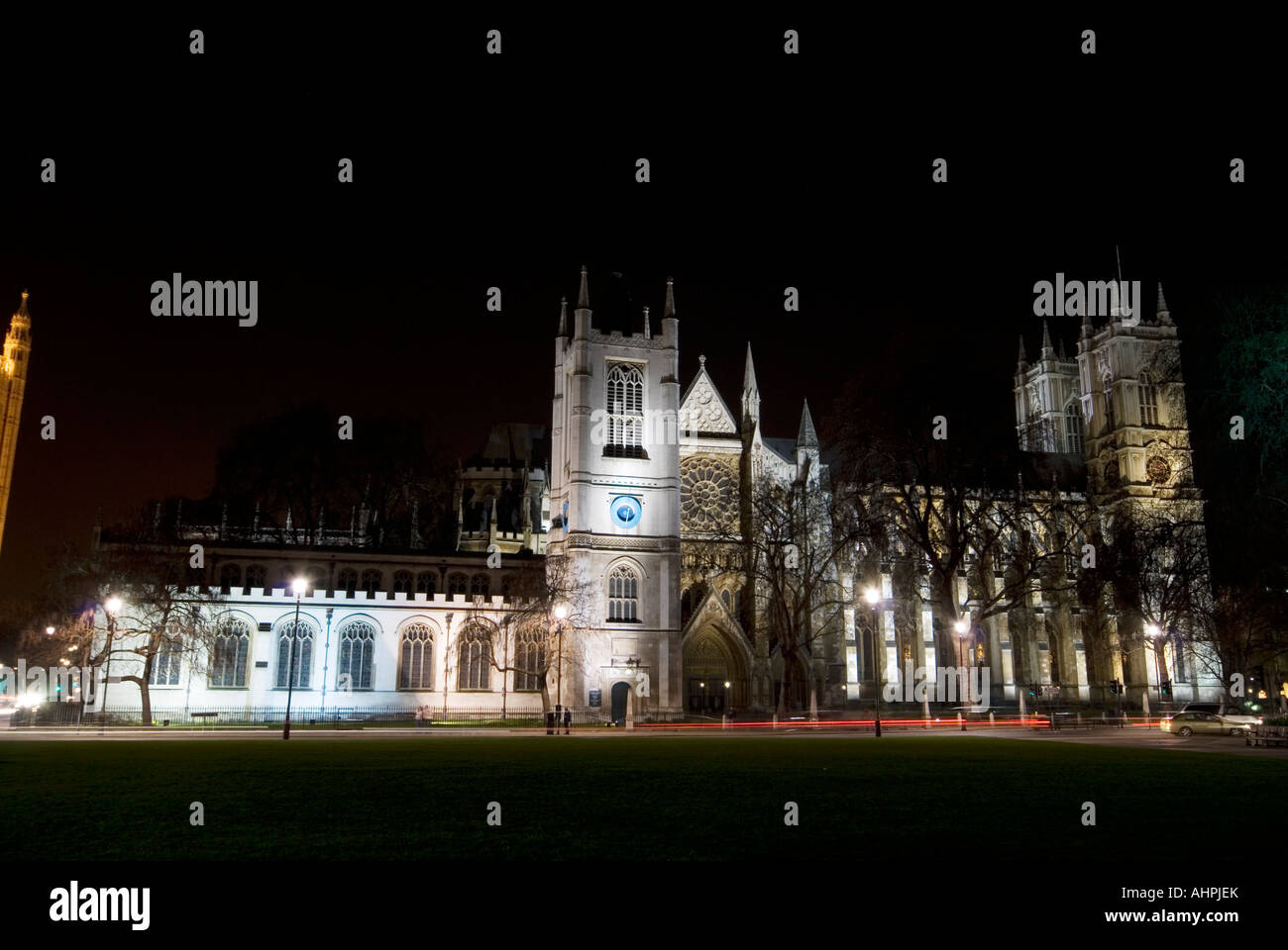 Westminster Abbey at Night Stock Photo - Alamy