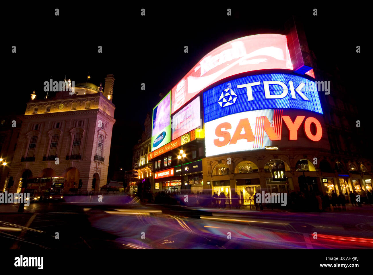 Piccadilly Circus at night Stock Photo - Alamy