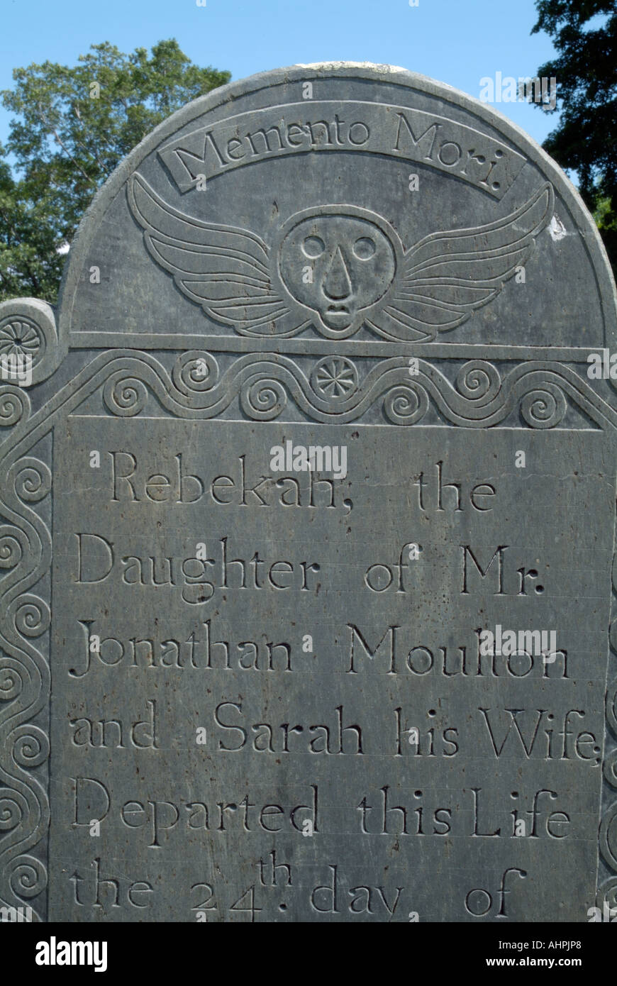 Old weathered headstones at Chester Village Cemetery which is in scenic ...