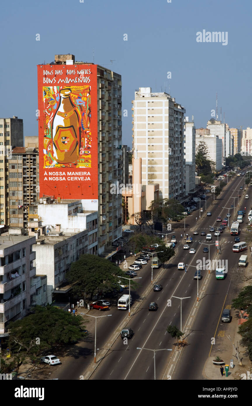 high rise buildings from the 1950s and 1960s dot the city, Maputo ...