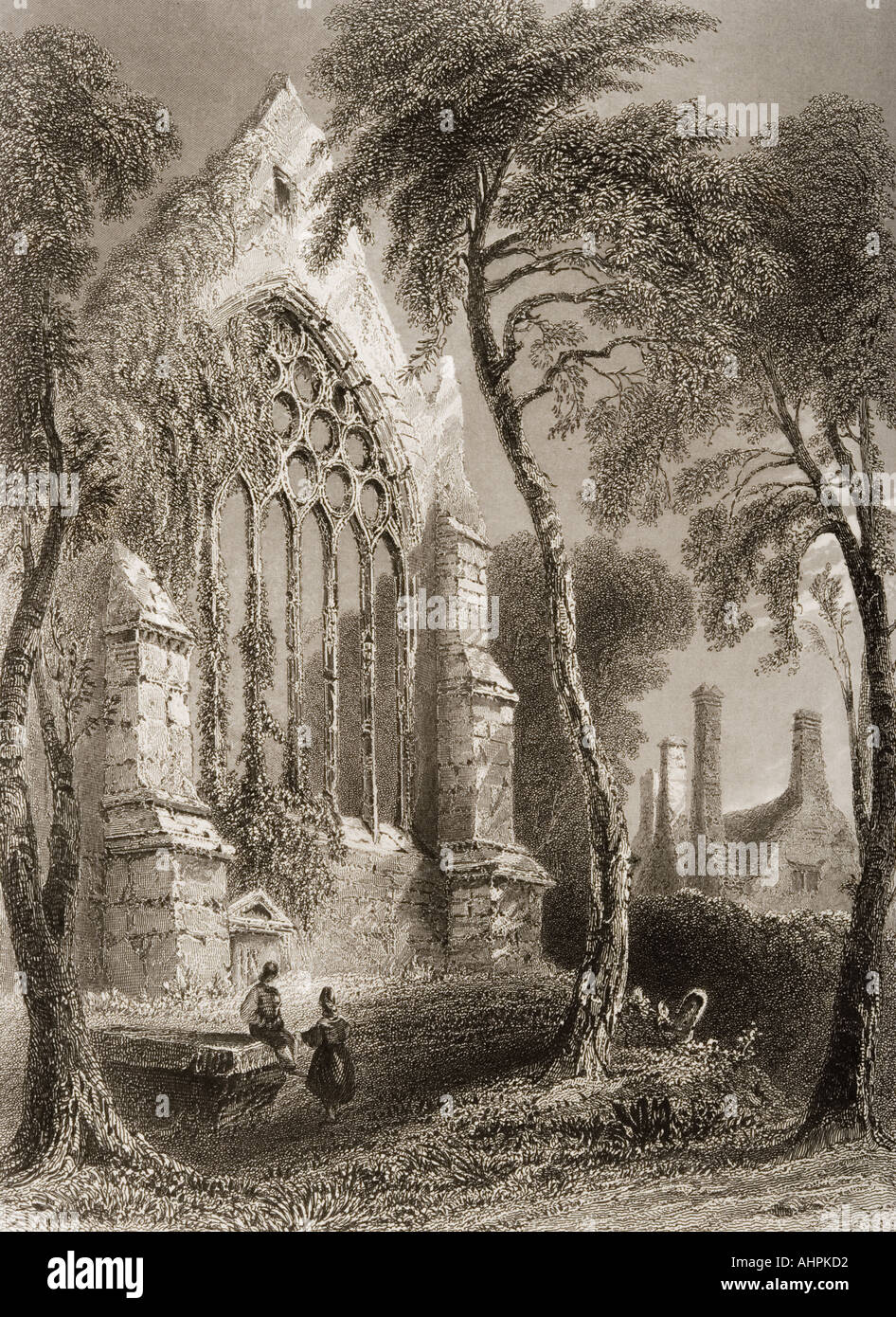 Youghall Abbey, County Cork, Ireland. Residence of Sir Walter Raleigh ...