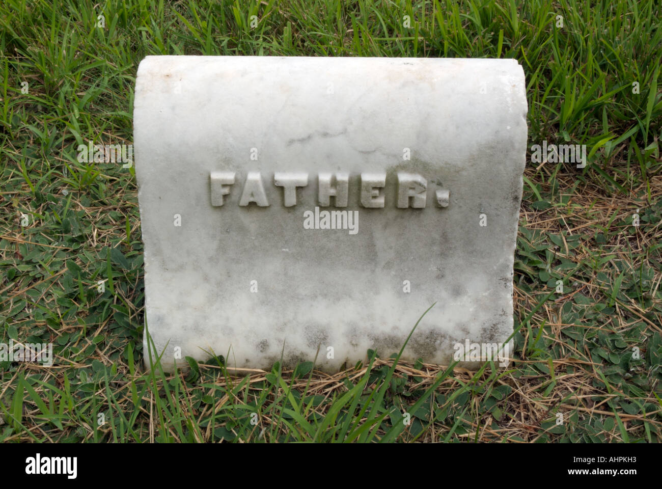 Old weathered father headstone in an scenic New England graveyard Stock ...