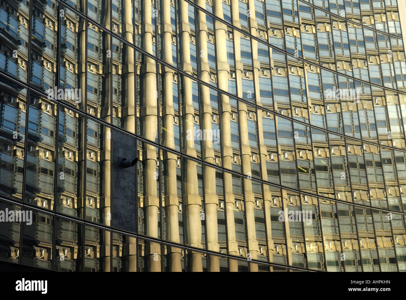 Lloyd's of London reflection from the Willis Building London Britain ...