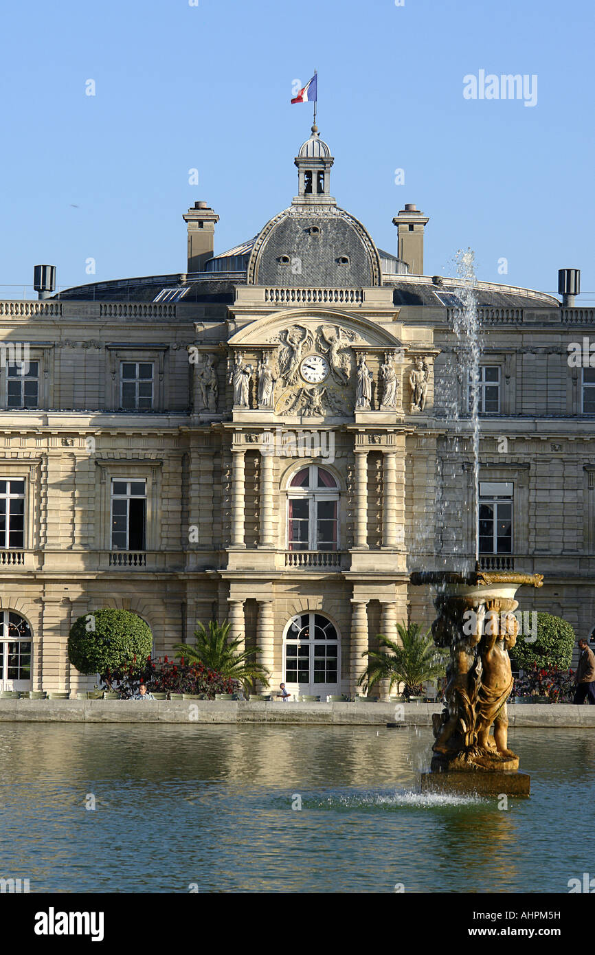 The Luxembourg Palace where the French senate meets in session Paris ...