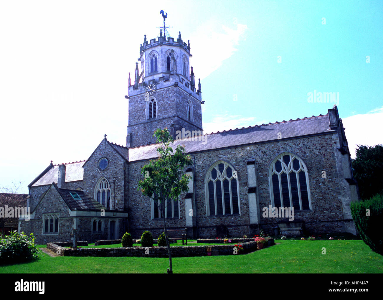 St Andrews Church Colyton Devon Stock Photo - Alamy