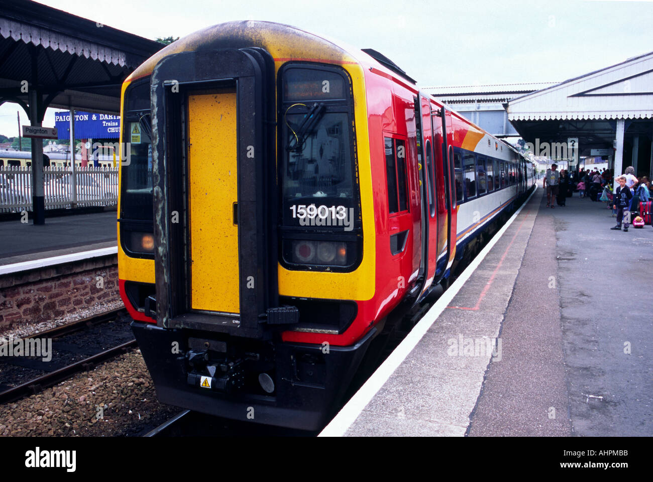 Train Paignton Station Devon Stock Photo - Alamy