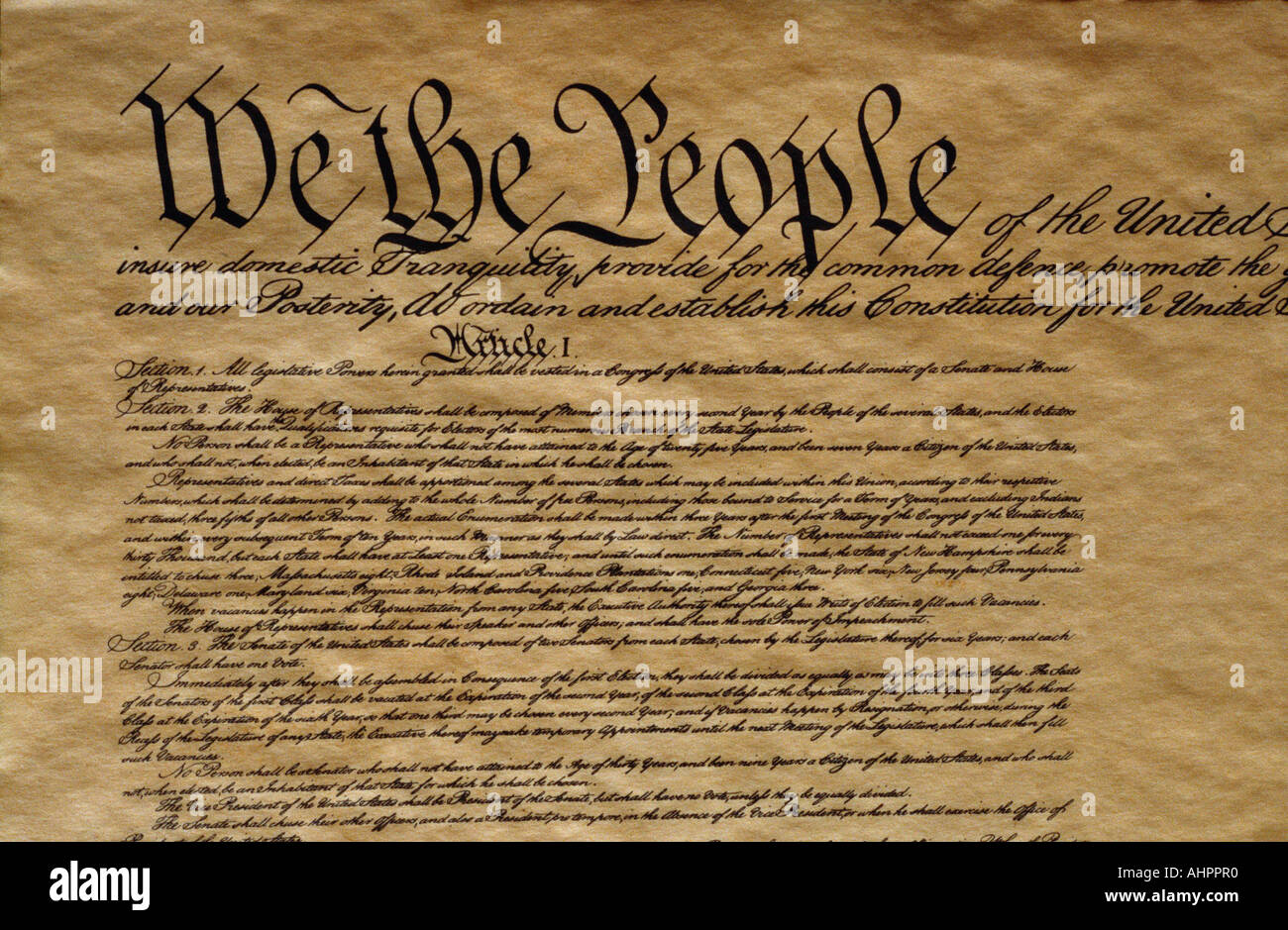 United states constitution hi-res stock photography and images - Alamy