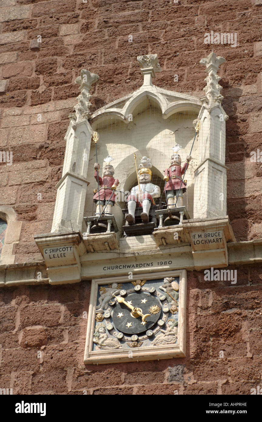 St Mary Steps church Matthew Miller clock Stock Photo - Alamy