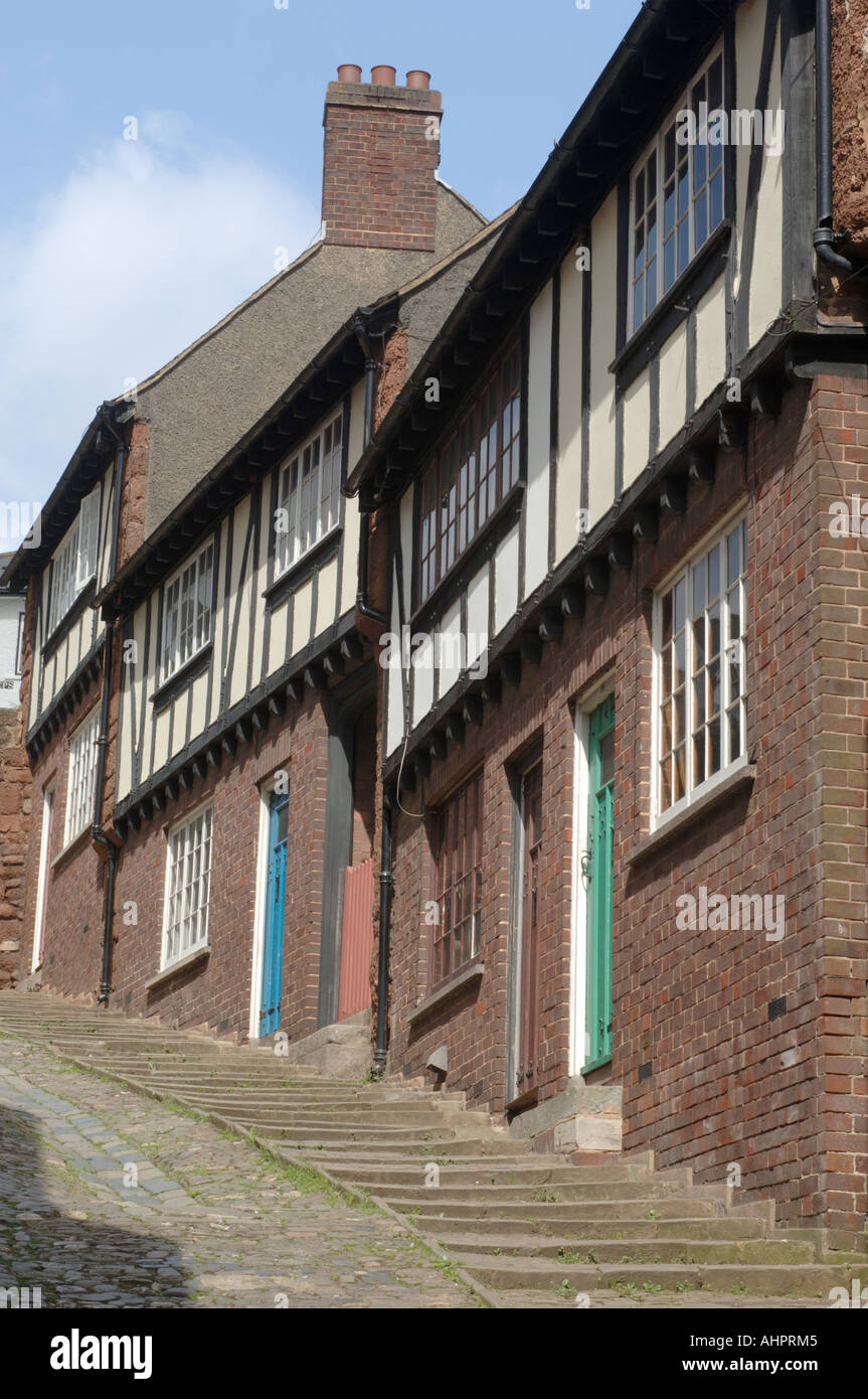 Stepcote Hill, Exeter City Devon South West England Stock Photo - Alamy