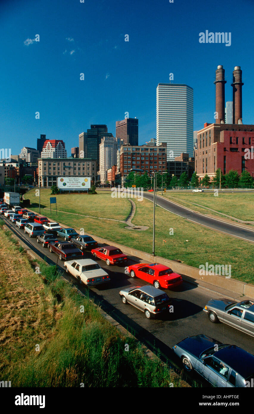 Downtown rush hour traffic in Boston Massachusetts Stock Photo - Alamy