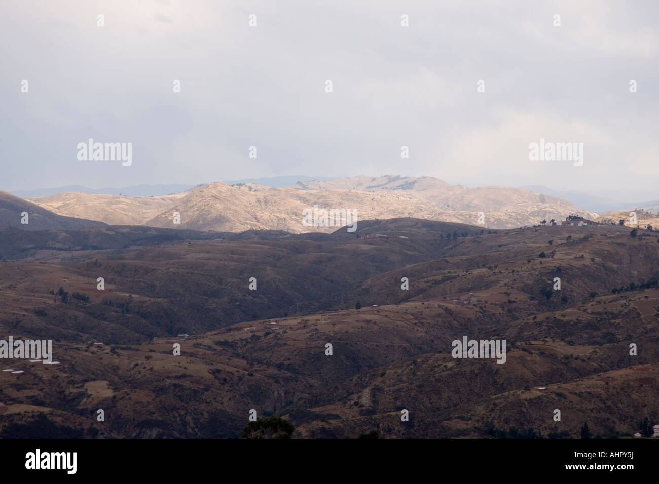View of the Andes and Sucre from the Parque Cretacico, the Dinosaur ...