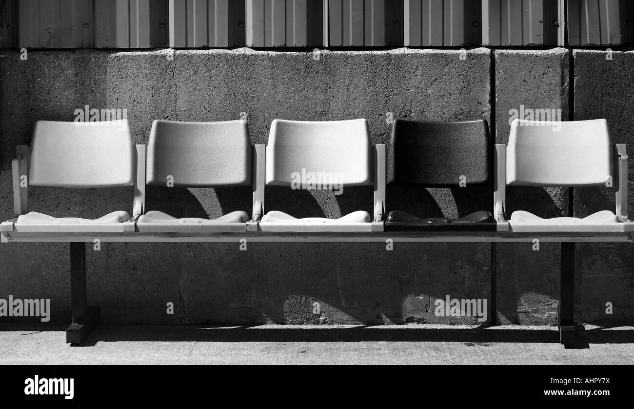 Seating on the pier at Portland Maine Stock Photo - Alamy