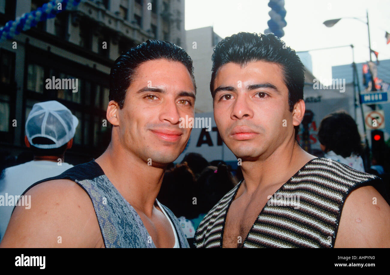 Two Puerto Rican men at Cinco de Mayo celebration Los Angeles ...