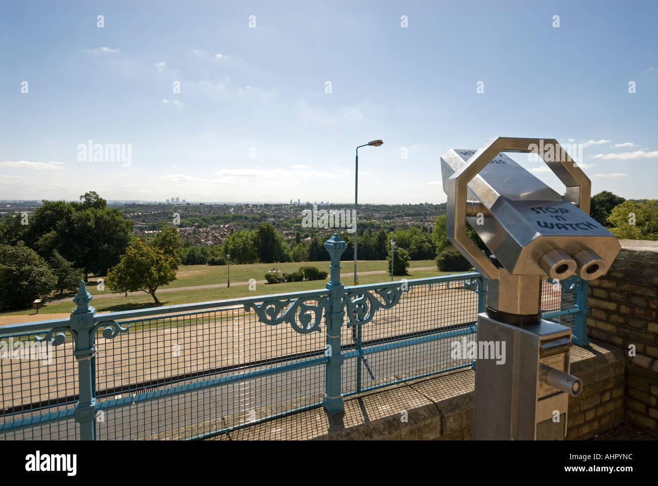 View of London from Alexandra Palace, aka Ally Pally Stock Photo - Alamy
