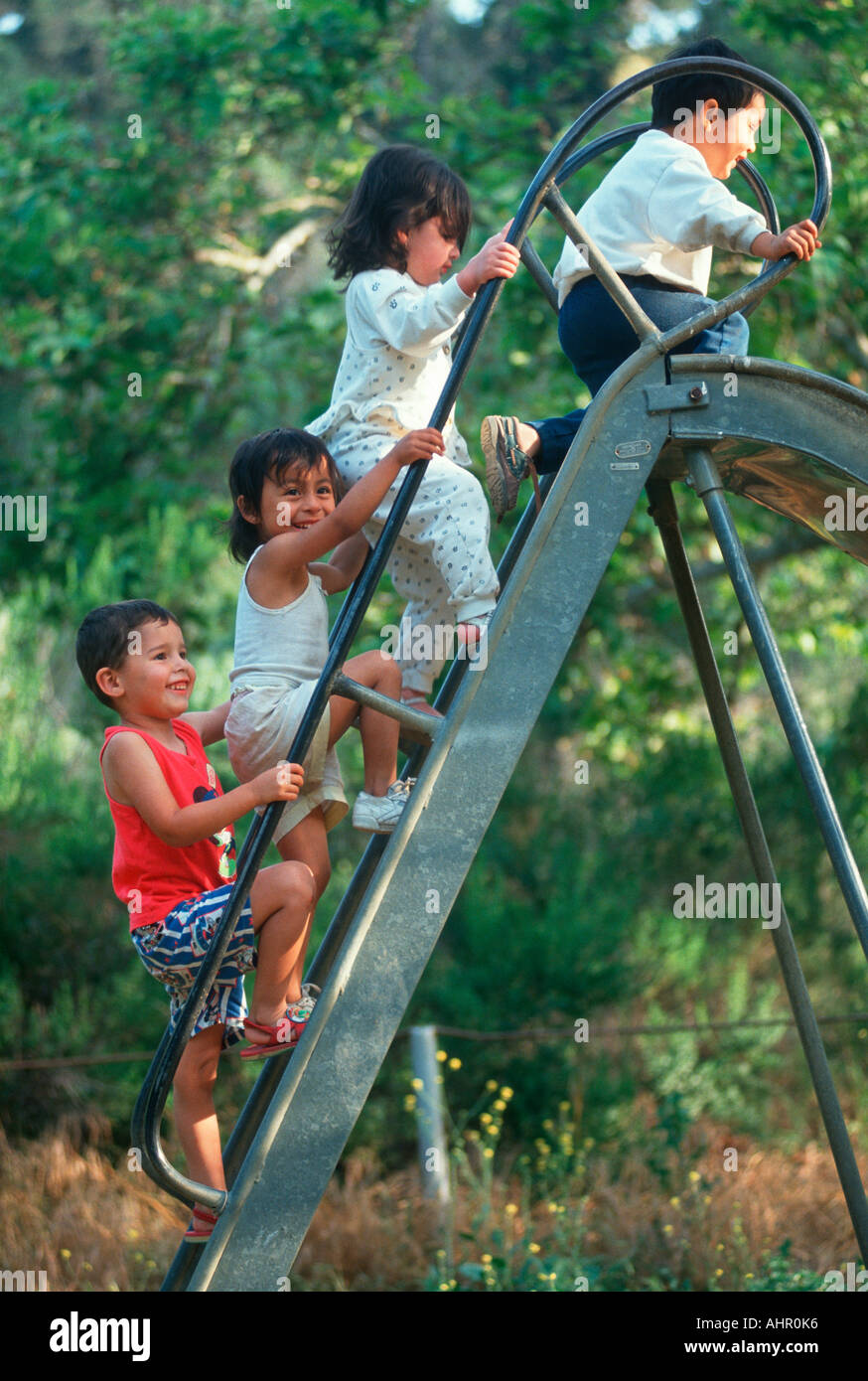 Hispanic Kids Playing