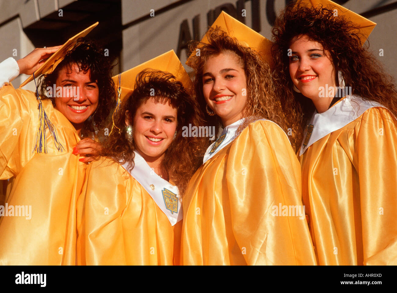 Female high school graduates Providence Rhode Island Stock Photo - Alamy