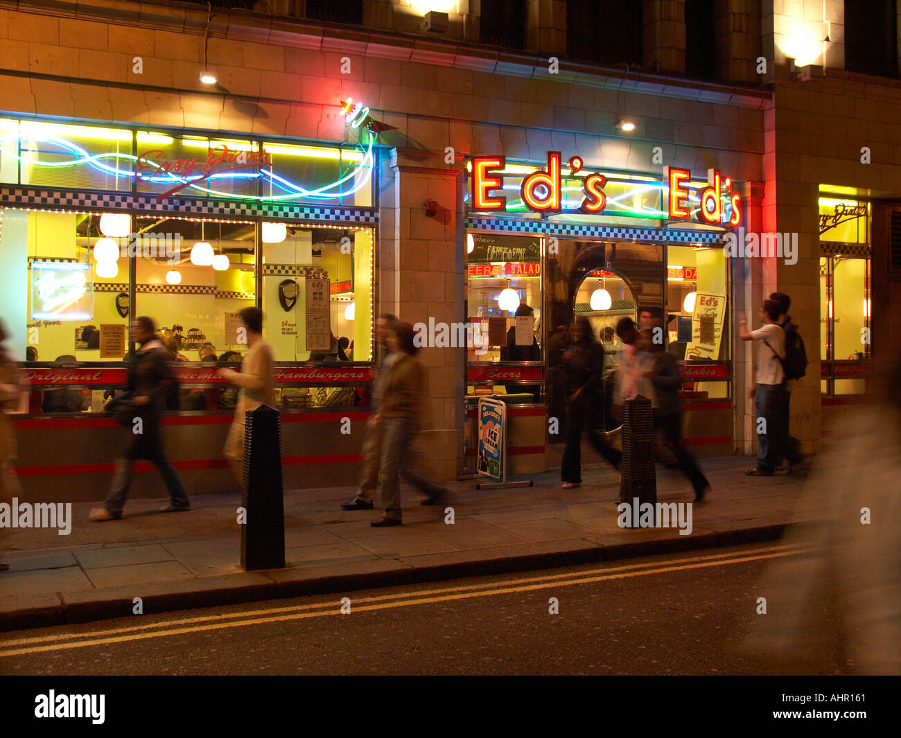 Ed's diner on Ruppert Street Piccadilly Circus London England UK Stock ...