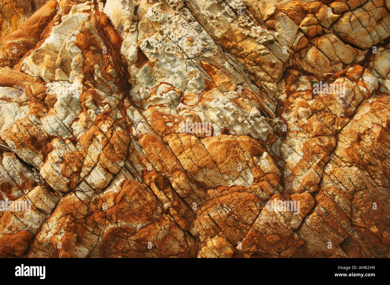 Sandstone Rock on the Onawe Peninsula on the south island of New ...