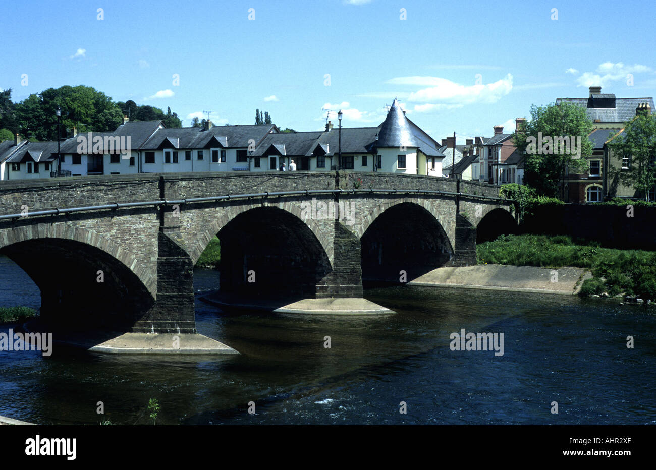 River Usk and bridge, Usk, Monmouthshire, Wales, UK Stock Photo - Alamy