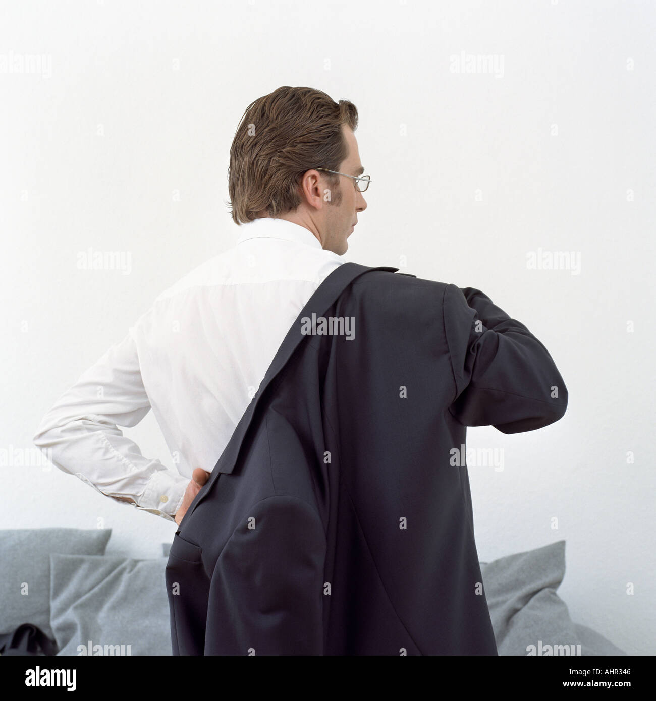 Young man jacket profile hi-res stock photography and images - Alamy
