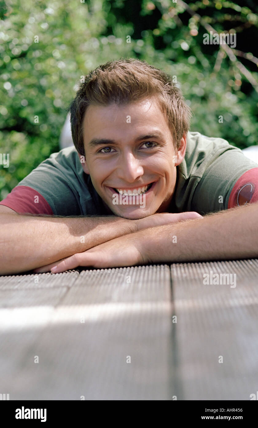 Man mouth detail smiling hi-res stock photography and images - Alamy