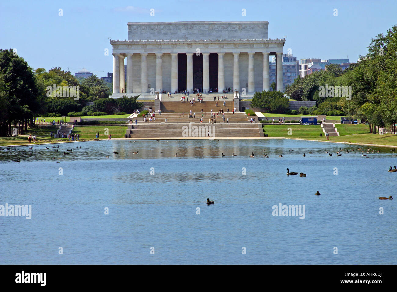 Lincoln Memorial and Reflecting Pool Stock Photo - Alamy