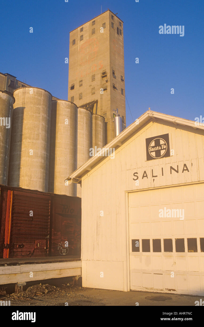 Grain silos in Salina KS Stock Photo - Alamy