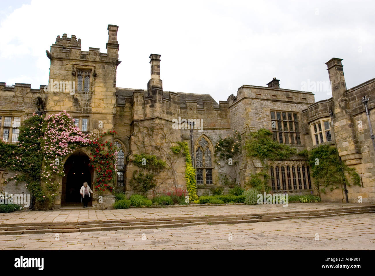 Haddon Hall, near Bakewell Peak district national park derbyshire England, United Kingdom, UK ...