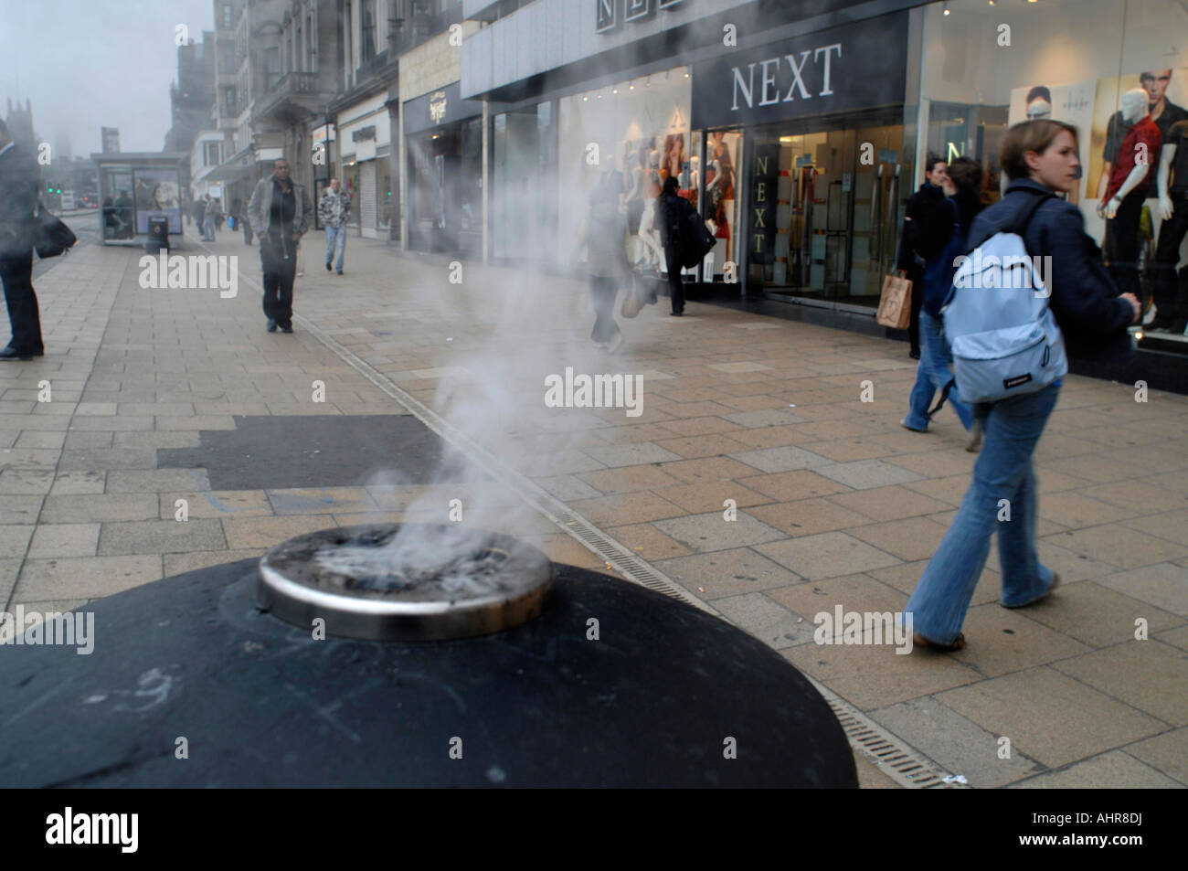 Rubbish bin on fire on hi-res stock photography and images - Alamy