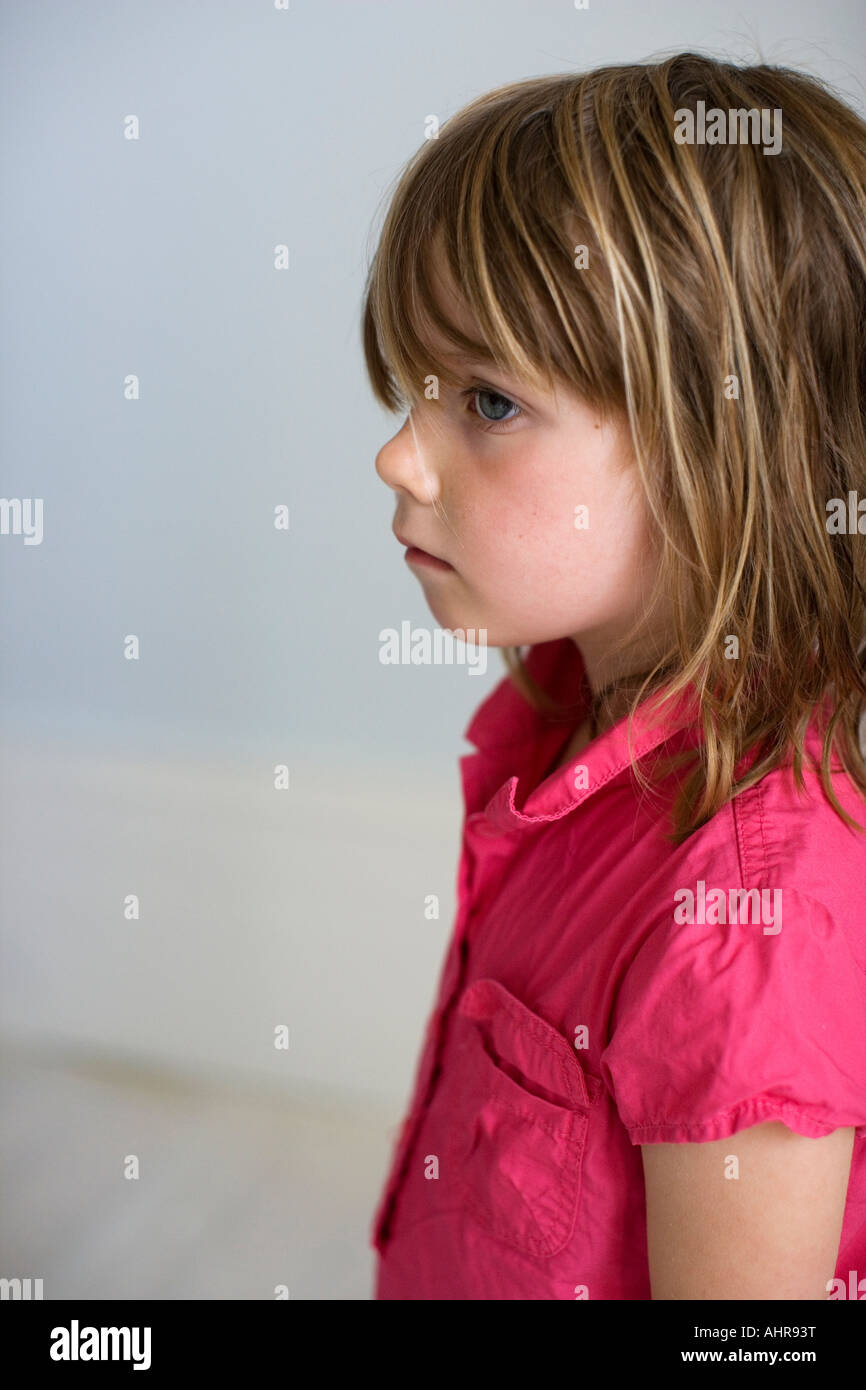 serious portrait of girl Stock Photo - Alamy