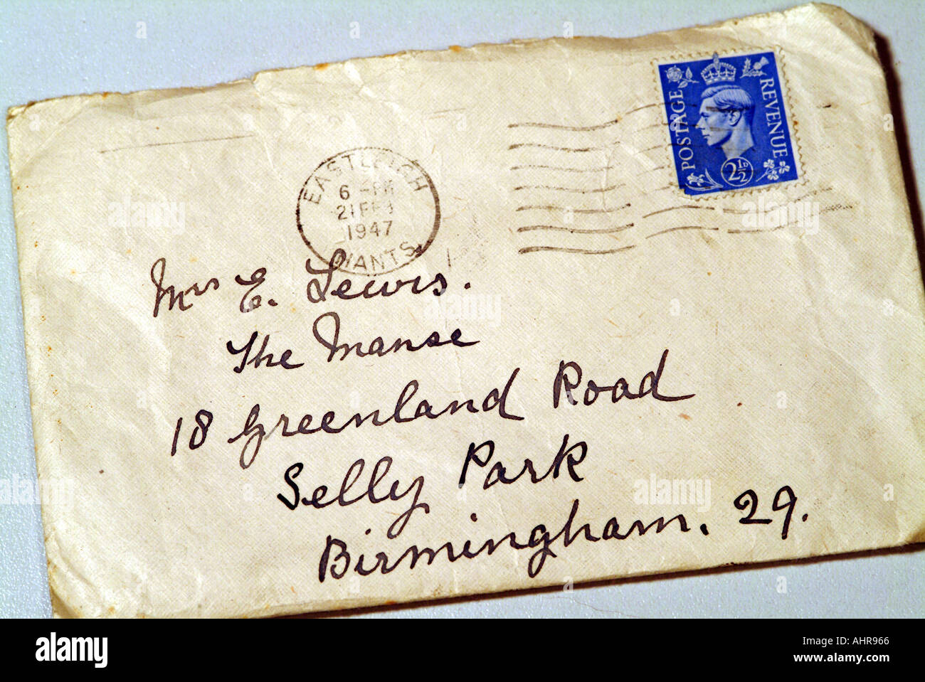 Old letter handwritten english hi-res stock photography and images - Alamy